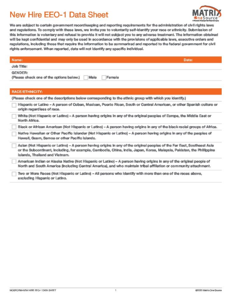 Forms | MatrixOneSource